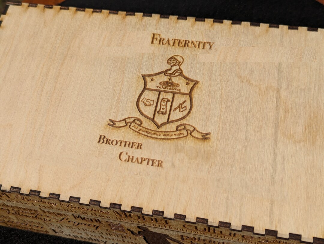 Personalize Your Sorority/fraternity Box Wooden Engraved Fraternity ...
