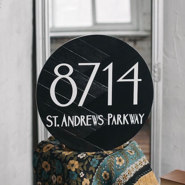 House Number Plaque - Etsy