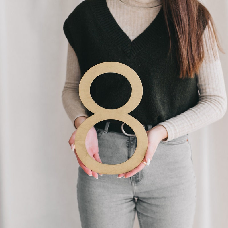 Large Wood Numbers - Etsy