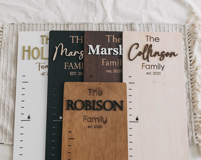 Personalized Wooden Growth Chart Wooden Growth Ruler Wood Growth Chart ...