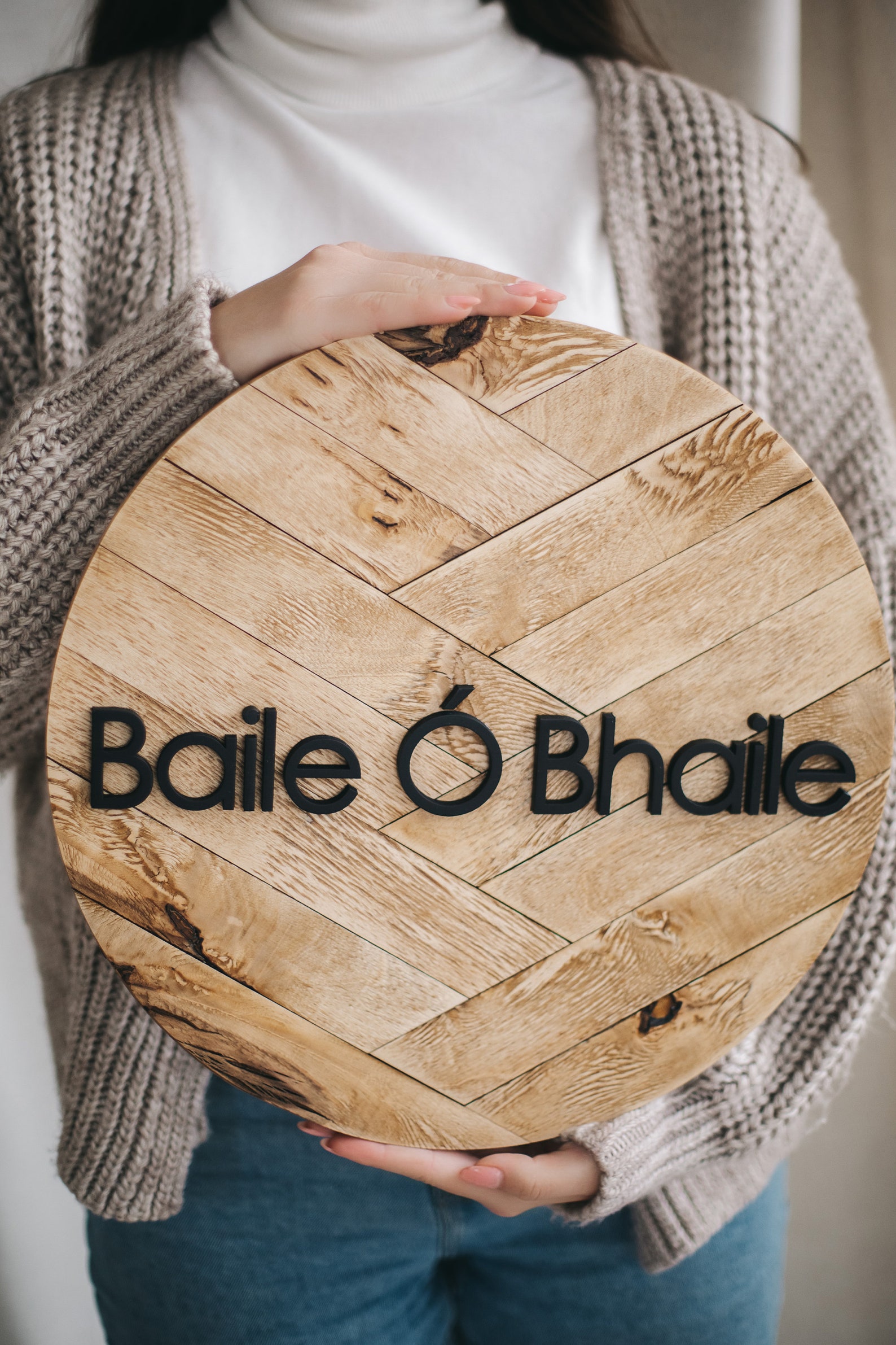 Welcome Sign for White Door Wooden Circle Welcome Sign Above - Etsy