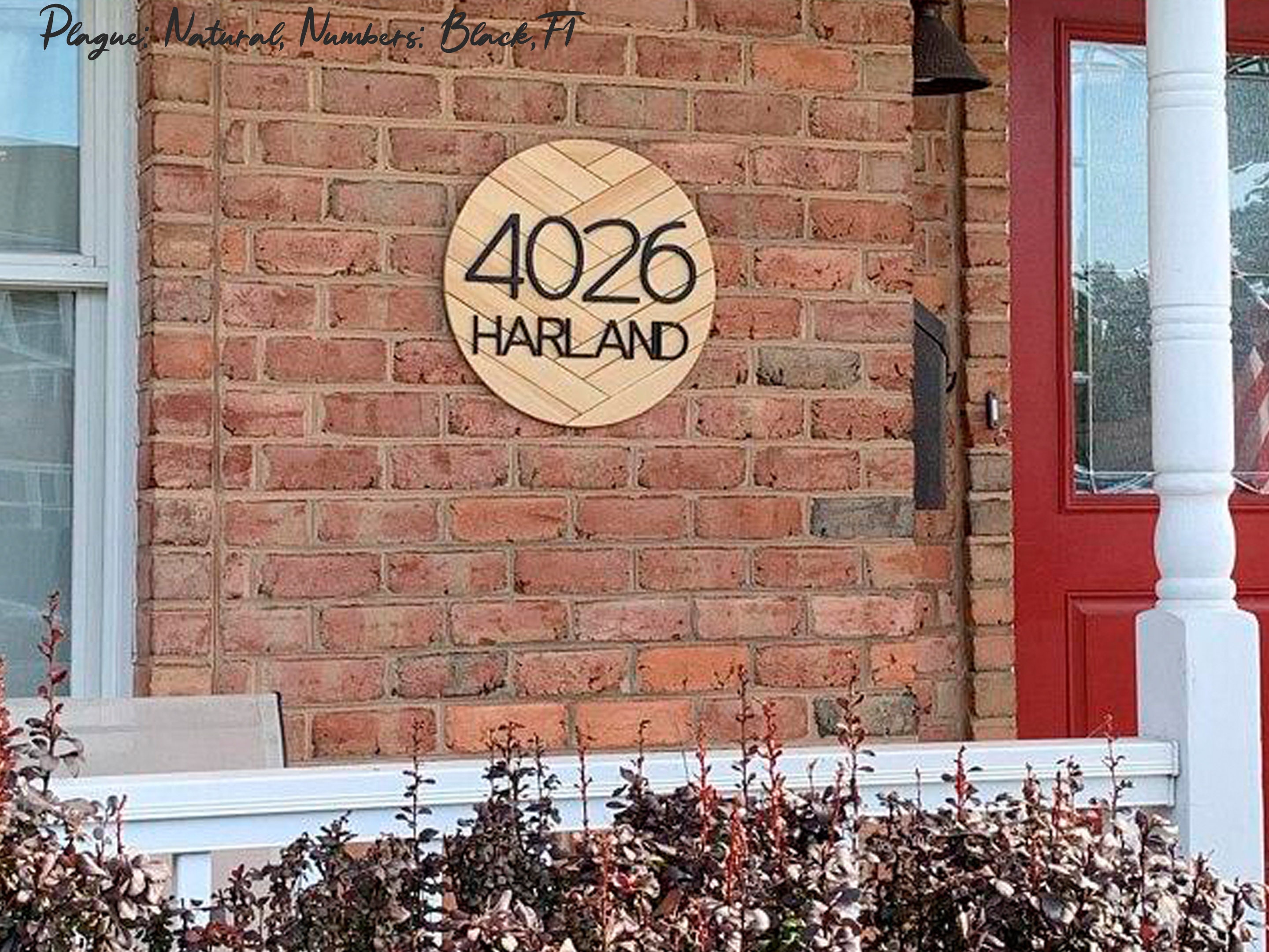 Handmade Wood House Number Sign, Personalized Address Plaque - Etsy