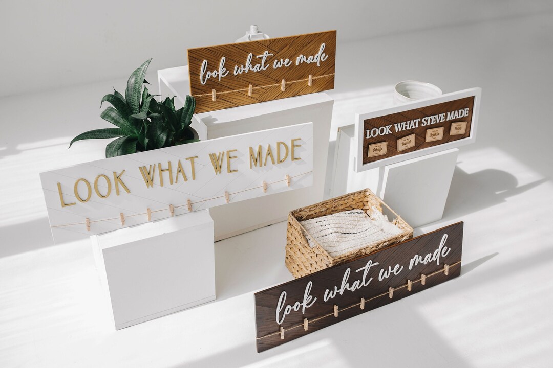 Kids Art Display Sign: Carpathian Pine Nursery Decor - Etsy