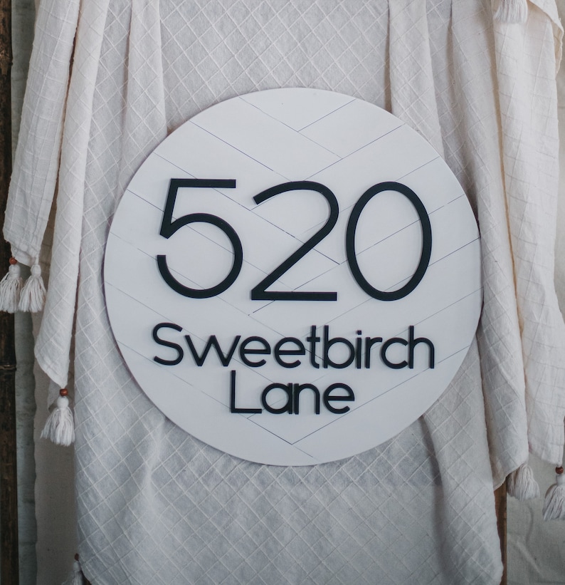 White House Number Plaque House Number Signs Address Plaque | Etsy