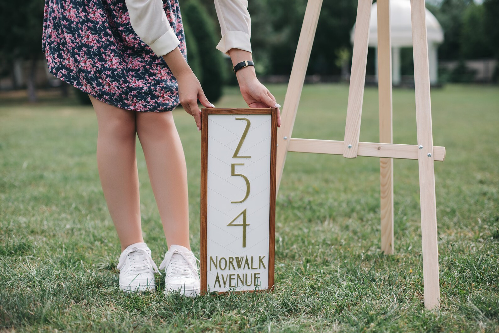 Framed House Numbers Sign Horizontal Number Vertical Square - Etsy