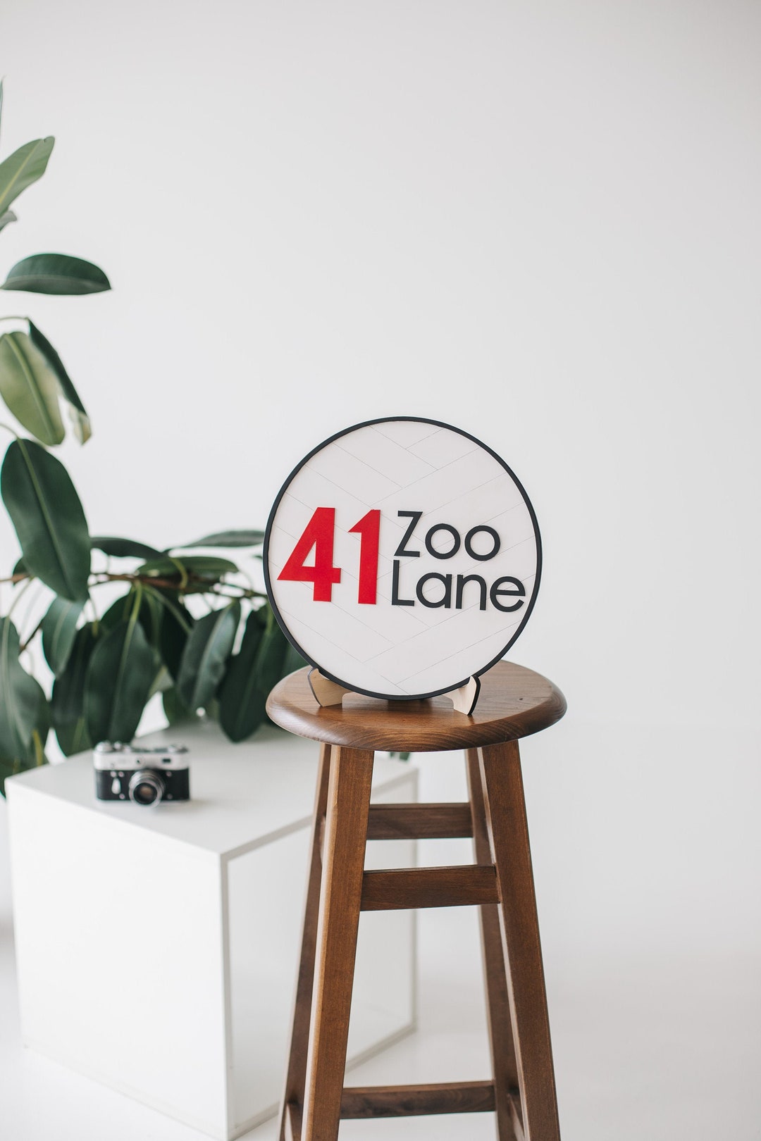 Modern Outdoor House Number Plaque, Red House Number Sign - Etsy Australia