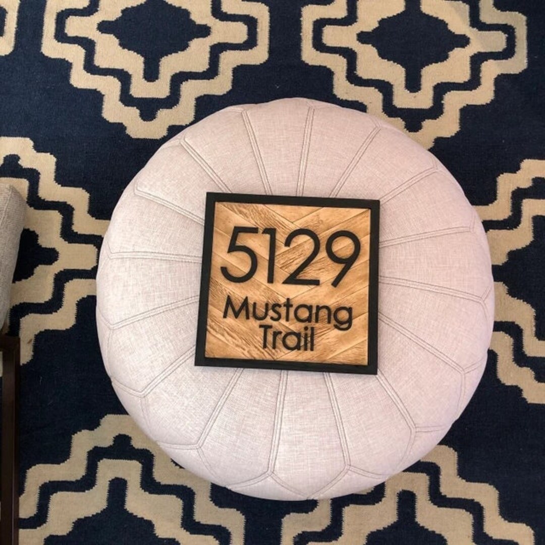 Cottage Sign, House Number Sign, House Warming Gift, House Decor, House ...