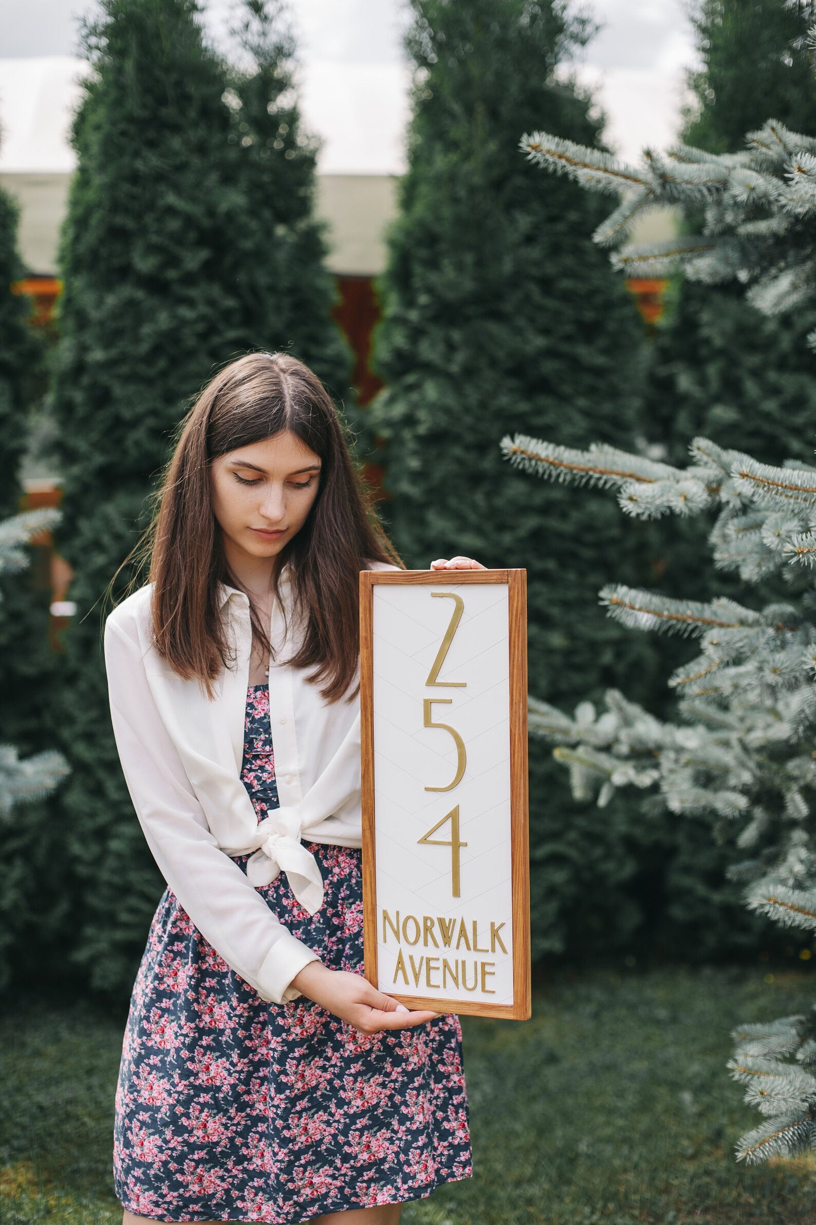 White Vertical Address Plaque White Vertical Sign Address - Etsy Canada