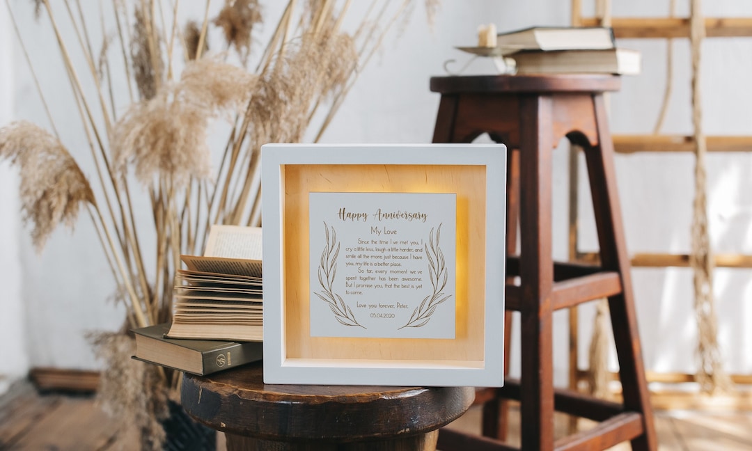 Engraved Poems on Wood, Love Valentines Day Gift for Him or Her ...