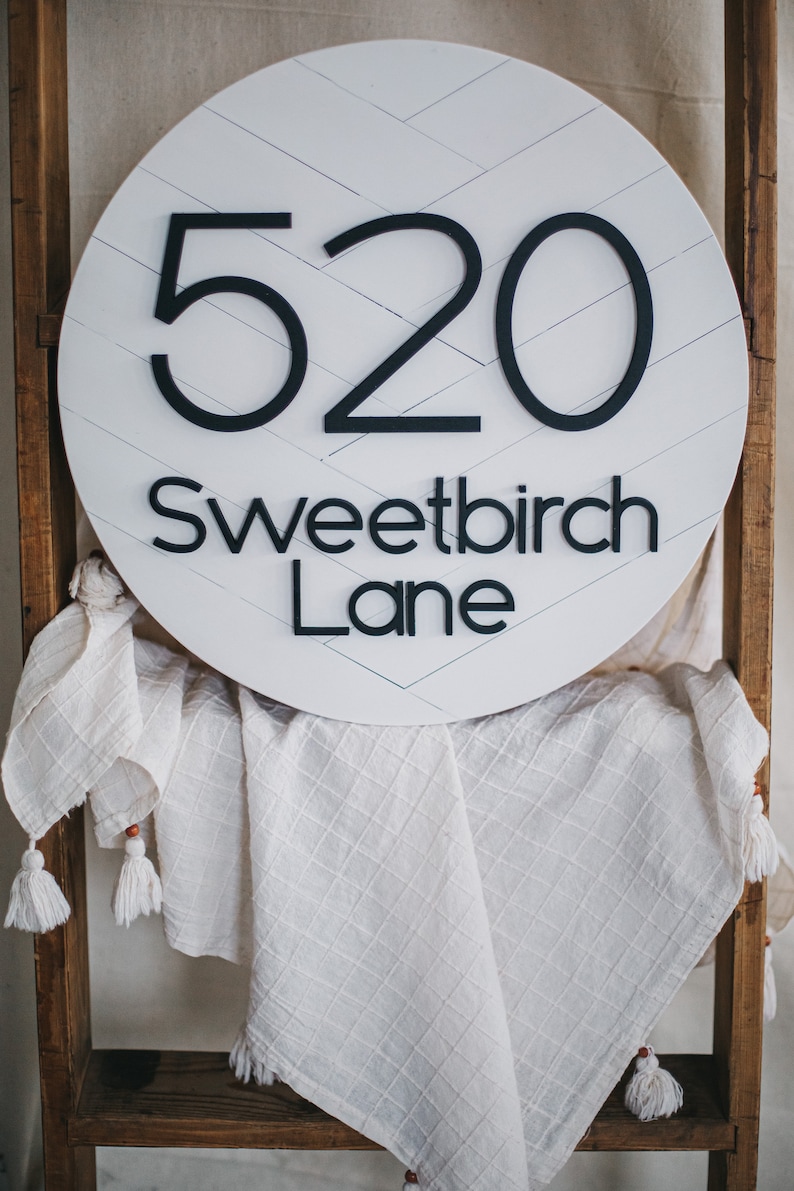 Housewarming Gift Personalized House Number Sign Numbers | Etsy