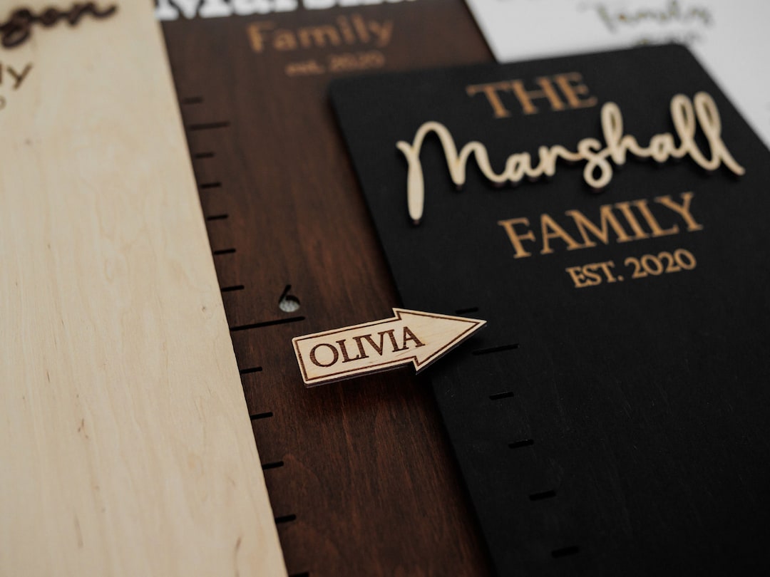 Wooden Height Marker Arrows for Growth Chart Ruler - Etsy