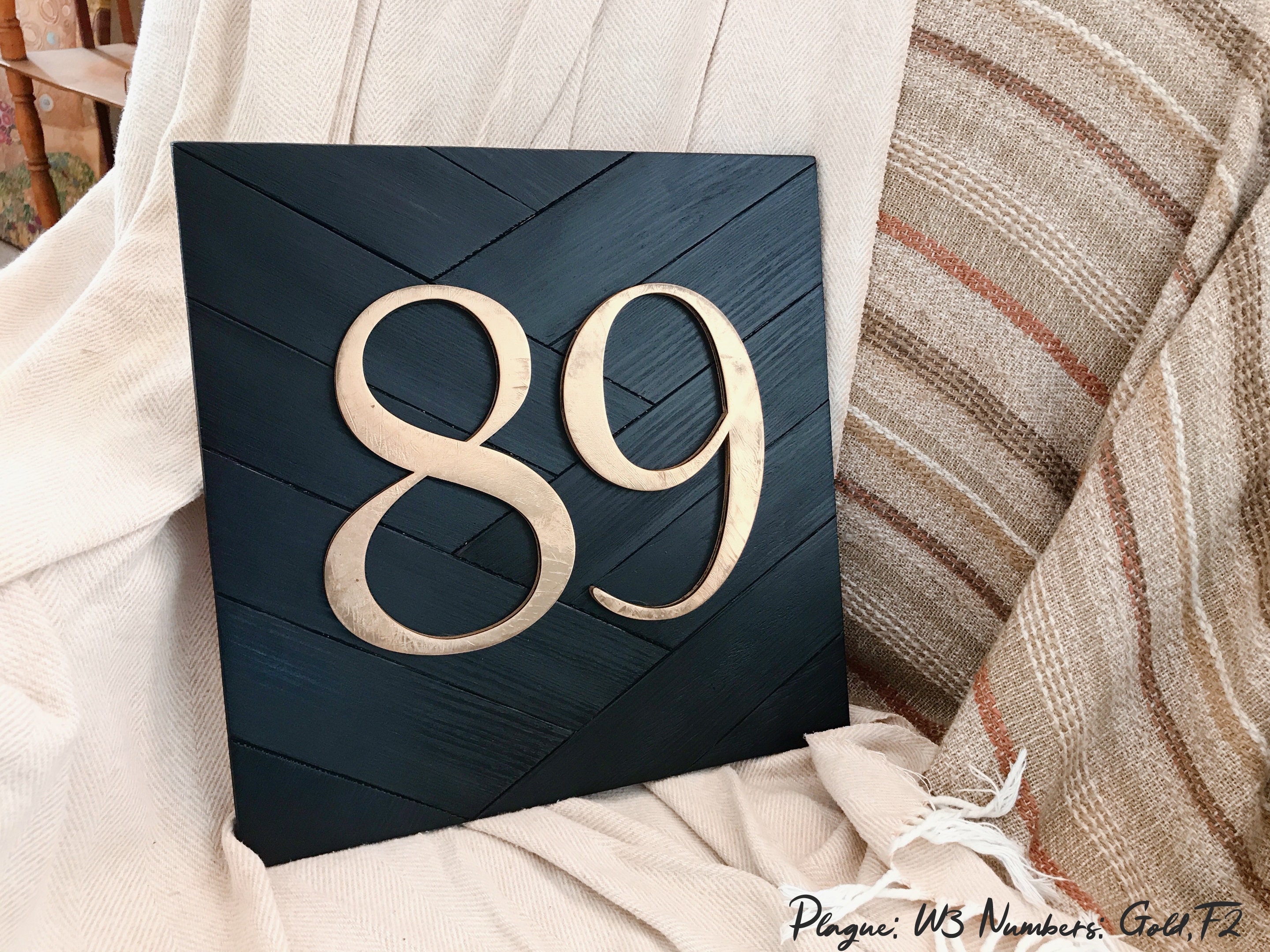 Wooden Horizontal House Numbers Sign House Number Plaque - Etsy Canada