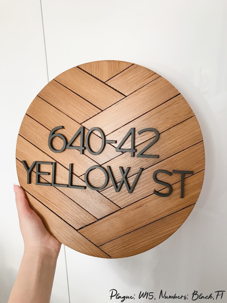 Gray House Number Signs House Number Plaque Address Plaque - Etsy