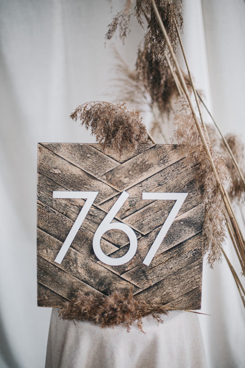 House Number House Sign Horizontal Vertical Outhouse Sign | Etsy