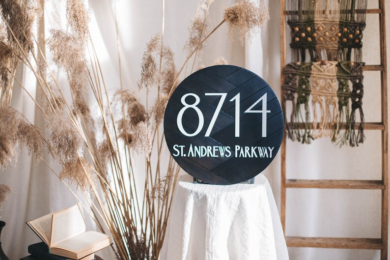 White House Number Plaque House Number Signs Address Plaque - Etsy