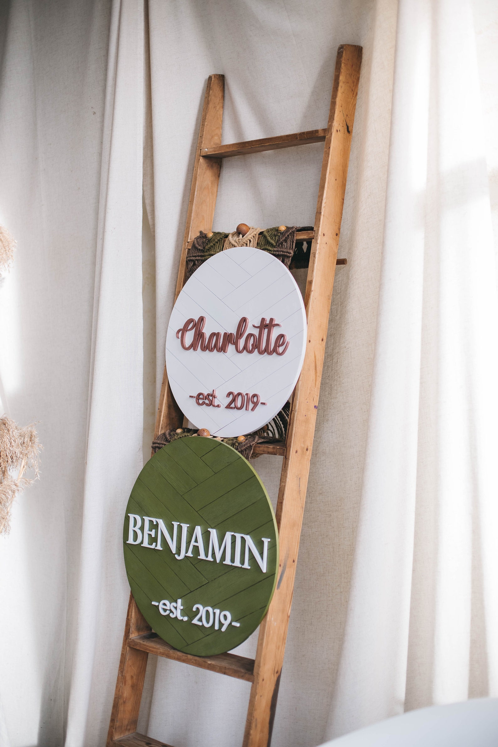 Welcome Sign for White Door Wooden Circle Welcome Sign Above - Etsy