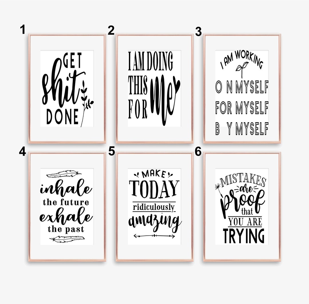 Inspirational & Motivational Quotes- A5, A4 A3 Prints - Etsy UK