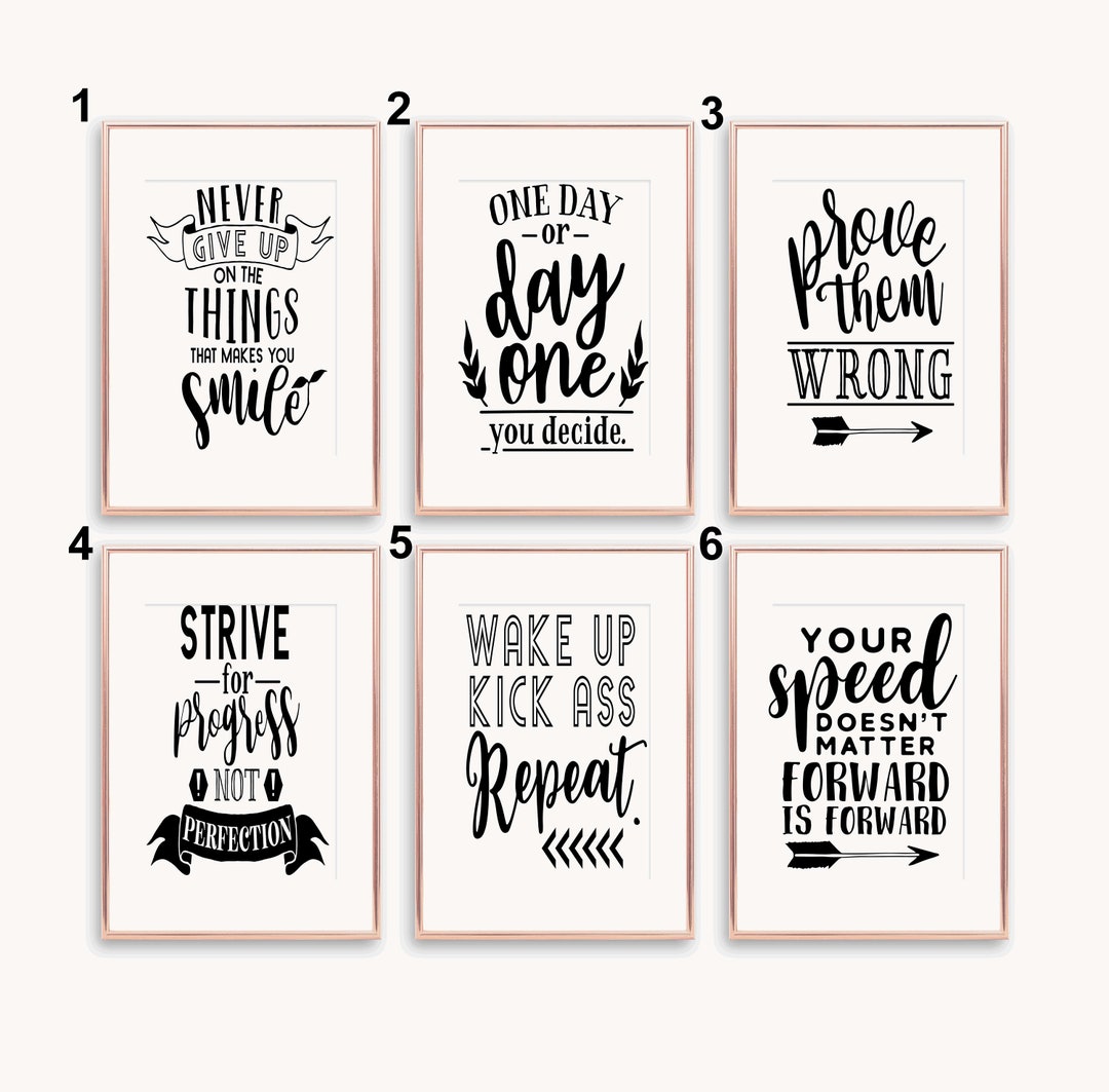 Inspirational & Motivational Quotes A5, A4 A3 Prints - Etsy Australia