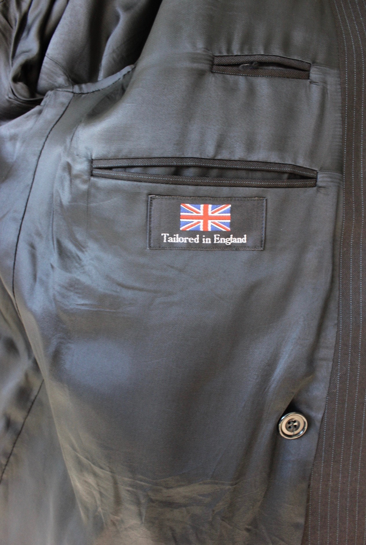 Newer Vintage alexandre / Savile Row Men's Double Breasted Suit. Navy W ...