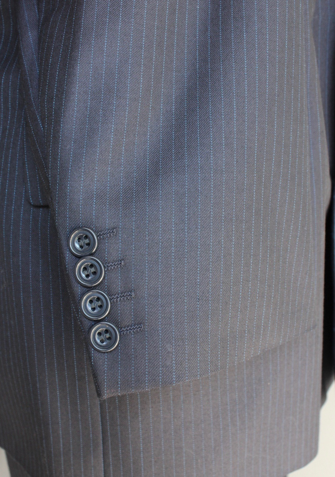 Newer Vintage alexandre / Savile Row Men's Double Breasted Suit. Navy W ...