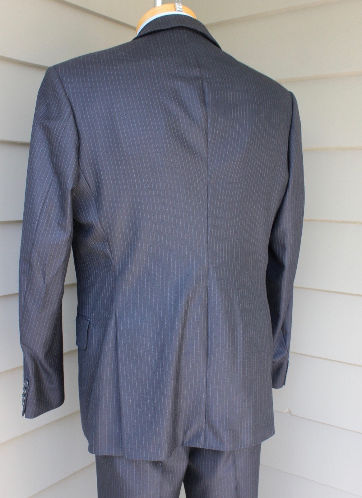 Newer Vintage alexandre / Savile Row Men's Double Breasted Suit. Navy W ...