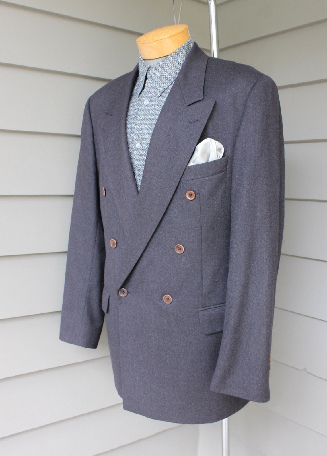 Vintage 80's - 90's -hugo Boss- Men's Double Breasted Suit Coat - 1 / 1 ...