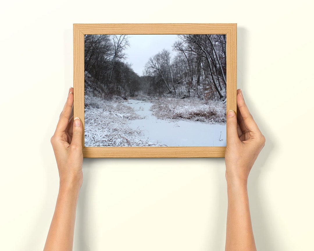Stunning Frozen Creek in Webster - A Unique Winter Photo - Etsy