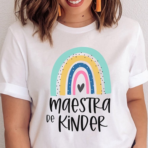 Maestra Shirt Spanish Teacher Bilingual Teacher Teacher Etsy