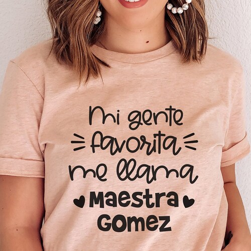 Maestra Shirt Spanish Teacher Shirt Bilingual Teacher T Etsy