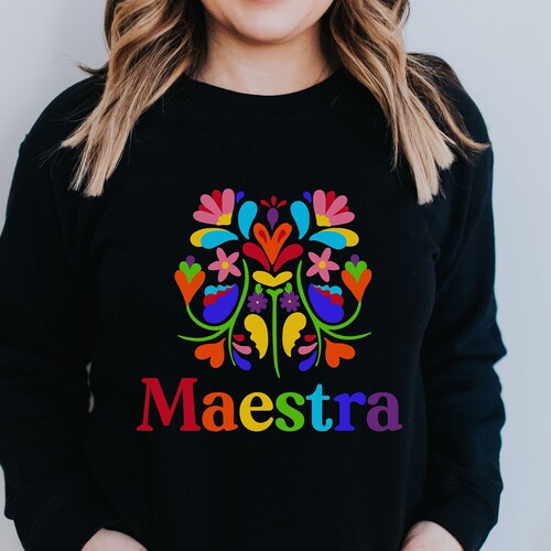 Maestra Shirt Spanish Teacher Bilingual Teacher Teacher Etsy