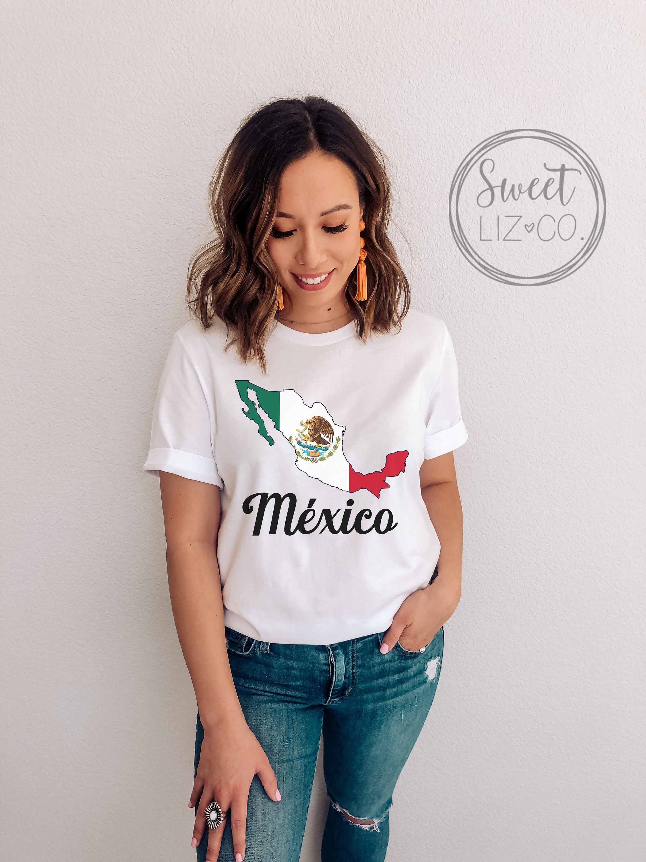 Mexico Flag Shirt Mexico Shirt Women Spanish Shirt Mexico | Etsy