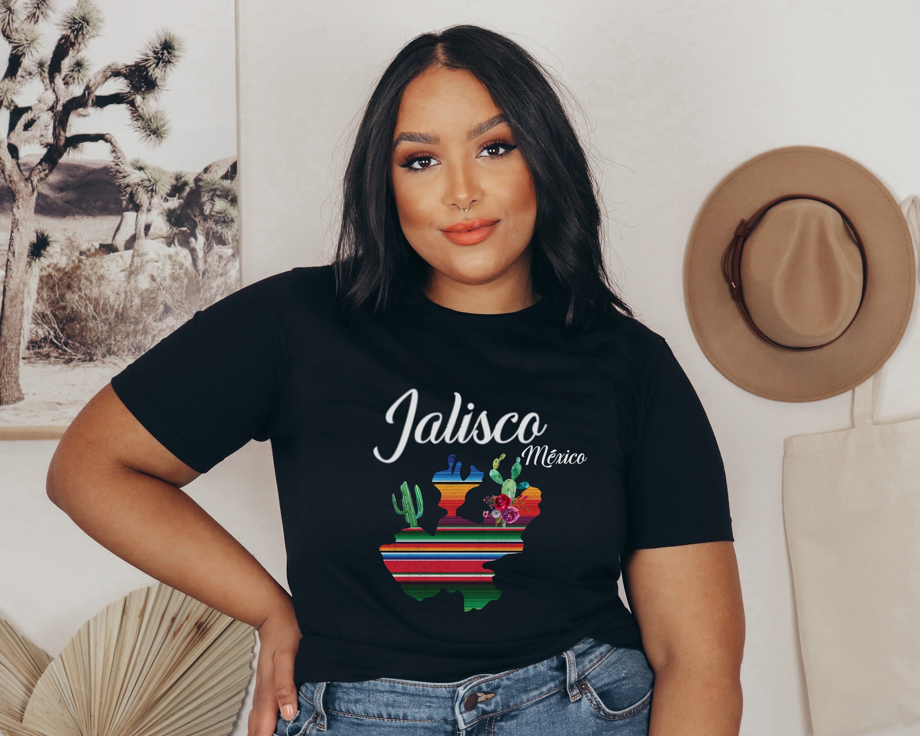 Jalisco Serape Shirt Jalisco Mexico Spanish T-shirt Latina - Etsy