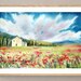 Poppy Art Print Digital Download Art Poppy Field Digital Print | Etsy