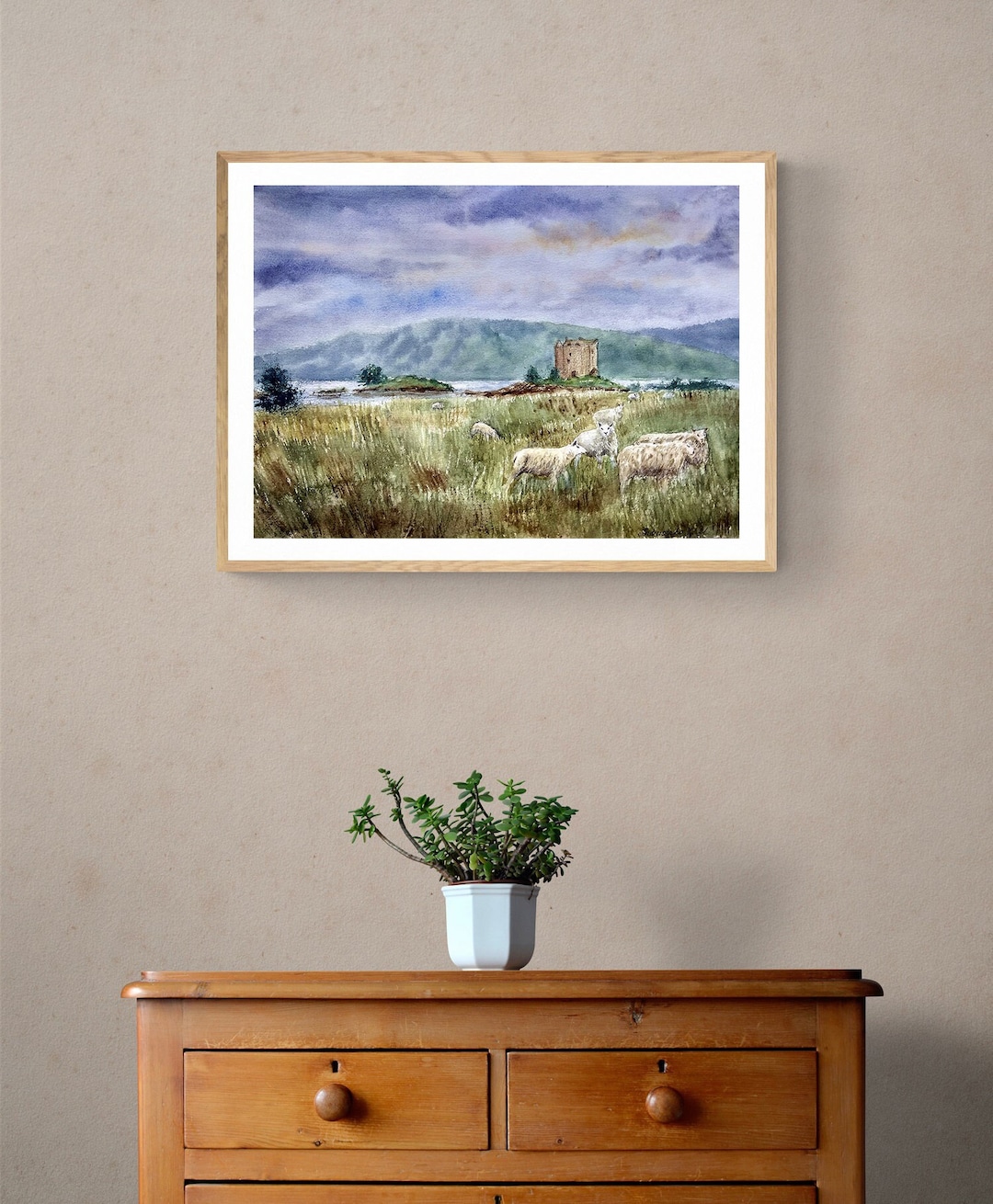 Scotland Castle Print Scottish Highlands Landscape Print Scottish ...