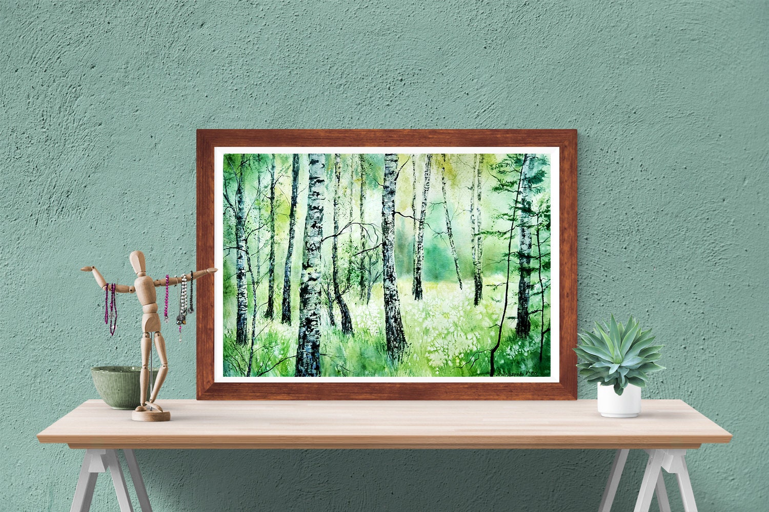 Birch Print Digital Download Birch Wall Art Downloadable Art - Etsy