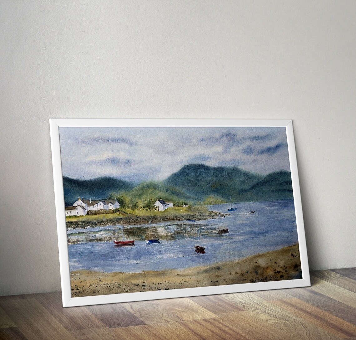 Scotland Landscape Art Digital Print Scottish Mountain Wall Art ...