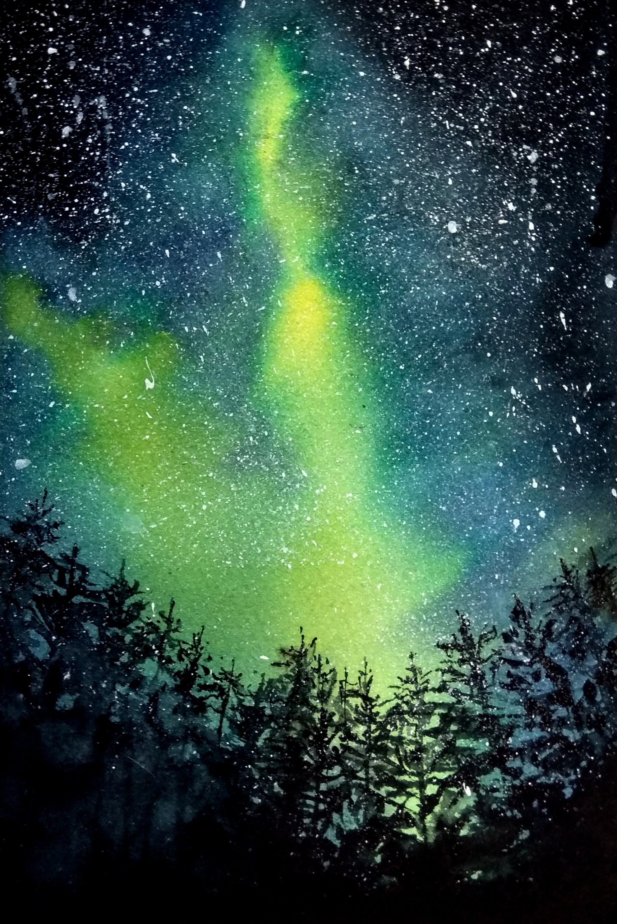 Northern Lights Art Print Digital Download Aurora Digital Print ...