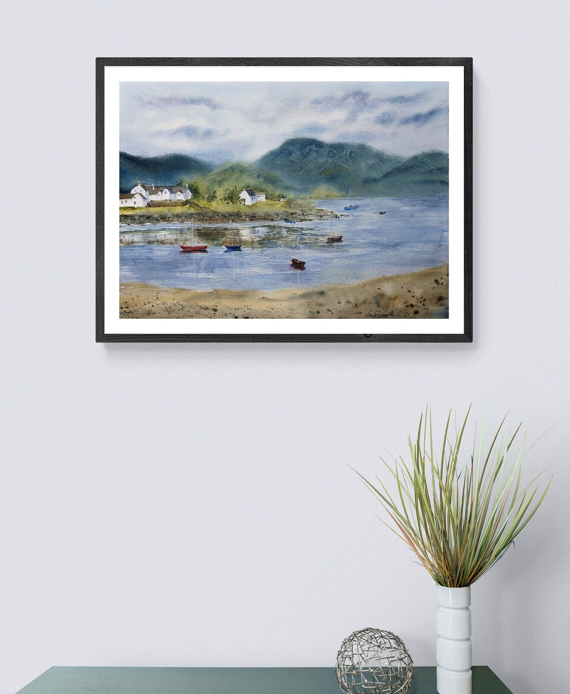 Scotland Landscape Art Digital Print Scottish Mountain Wall Art ...