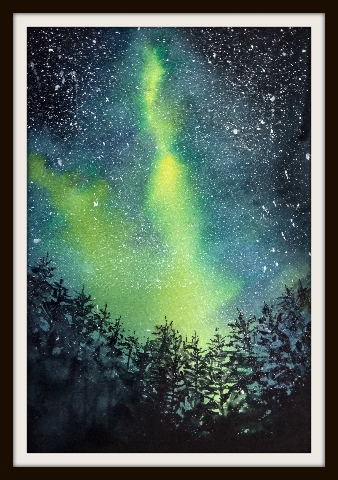 Northern Lights Art Print Digital Download Aurora Digital Print ...