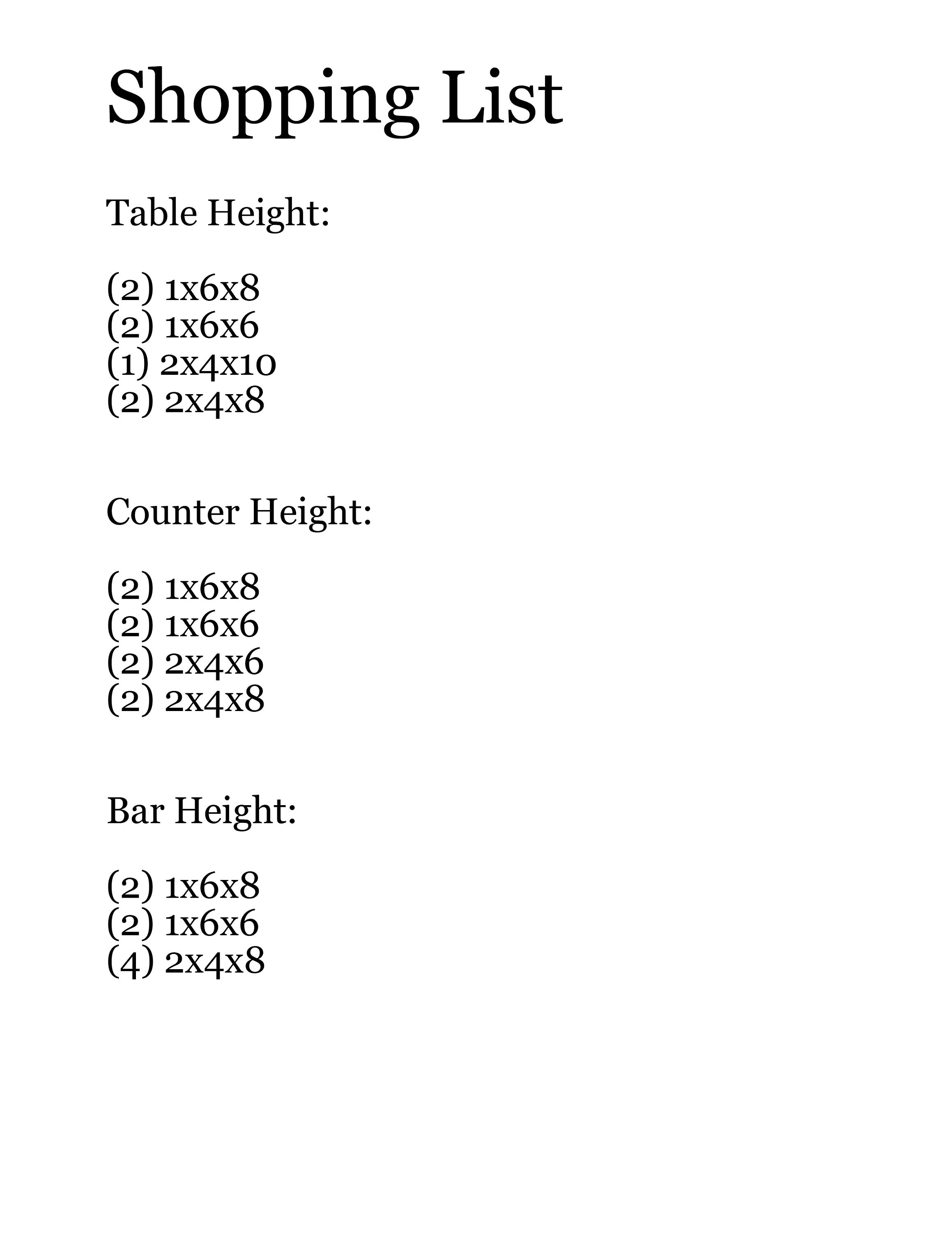 Table for Two Plans - Etsy