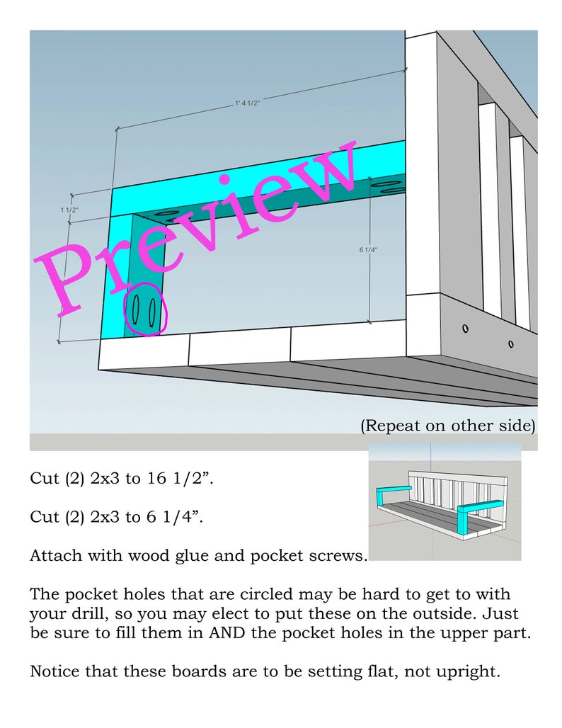 Bench/table Plans - Etsy