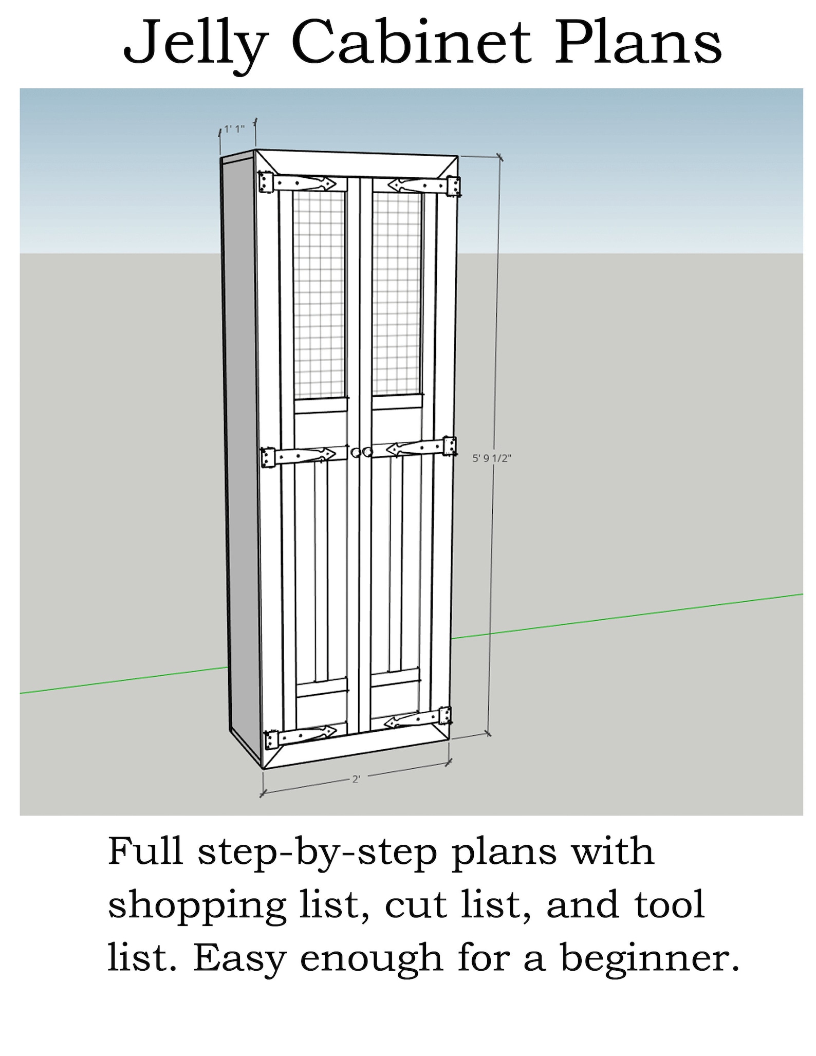 Jelly Cabinet Plans-wood Working - Etsy
