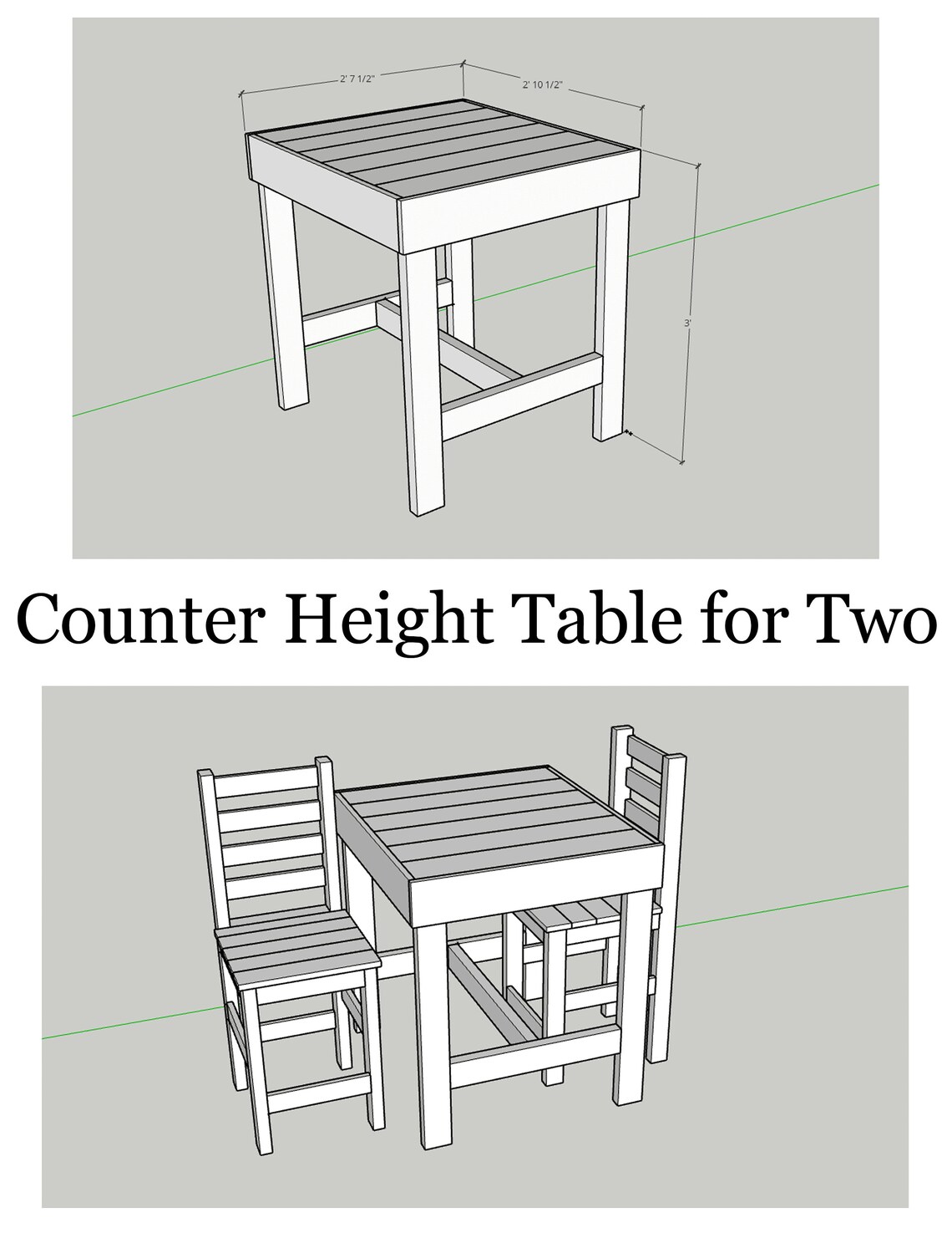 Table for Two Plans - Etsy