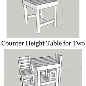 Table for Two Plans - Etsy