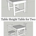 Table for Two Plans - Etsy