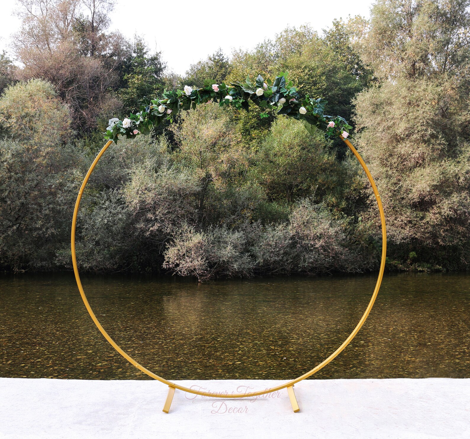 Gold Metal Round Wedding Arch Round Wedding Backdrop Wedding - Etsy