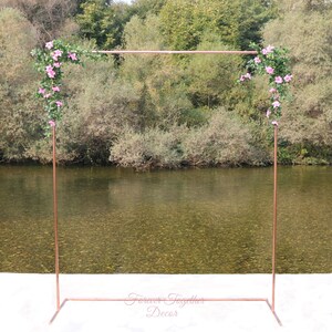 Wedding Backdrop Wedding Arch Copper Arch Modern Wedding - Etsy