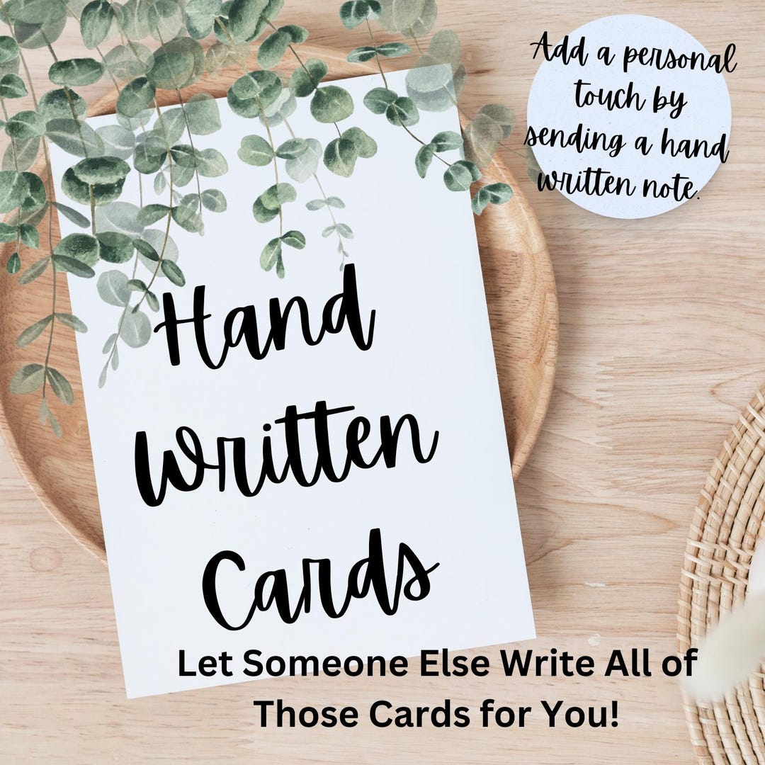 Handwritten Note Cards | Thank You, Blank, or Christmas Cards ...