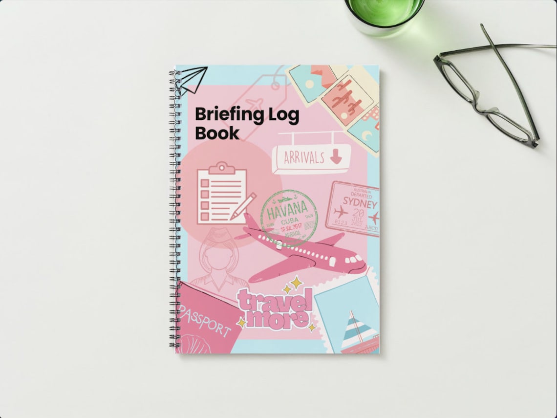 Aircraft Cabin Crew Log Book Briefing Book - Etsy