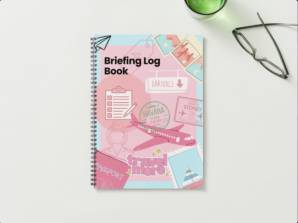 Aircraft Cabin Crew Log Book Briefing Book - Etsy